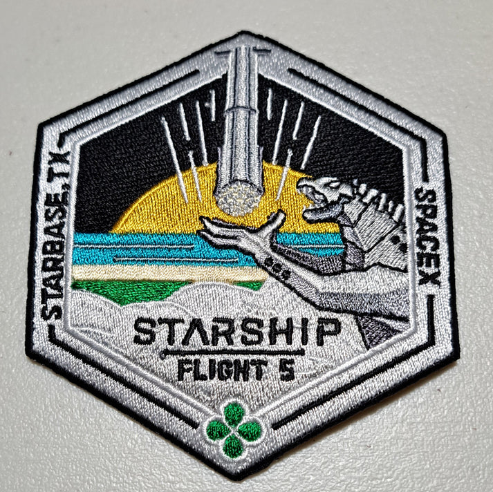 Starship Flight 5 (FLT-5) Official SpaceX Mission Patch – Nebular Finds